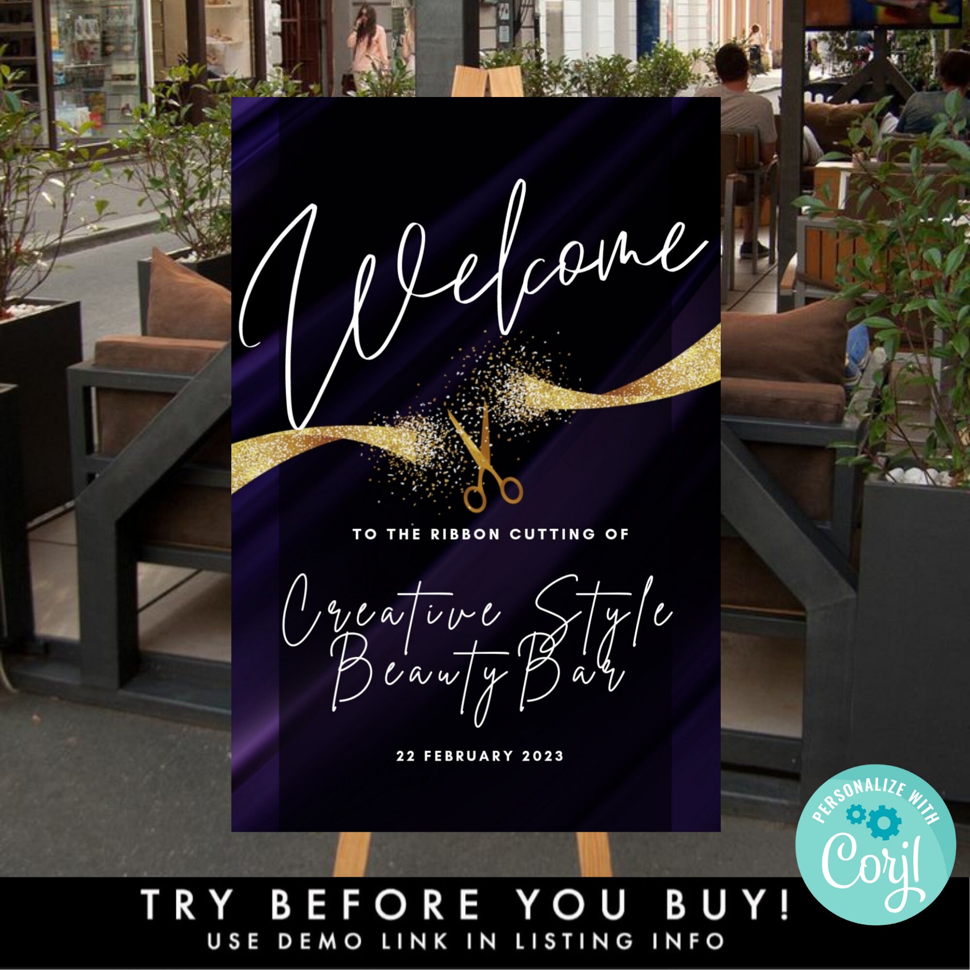 Grand Opening Welcome Sign Edit Yourself Template, Printable Sign 24X36 ...