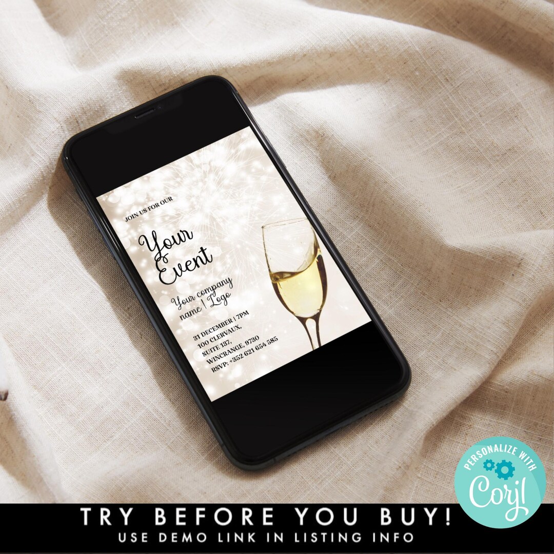 Invitation Template, Any Occasion Invite, Printable Business Invitation ...