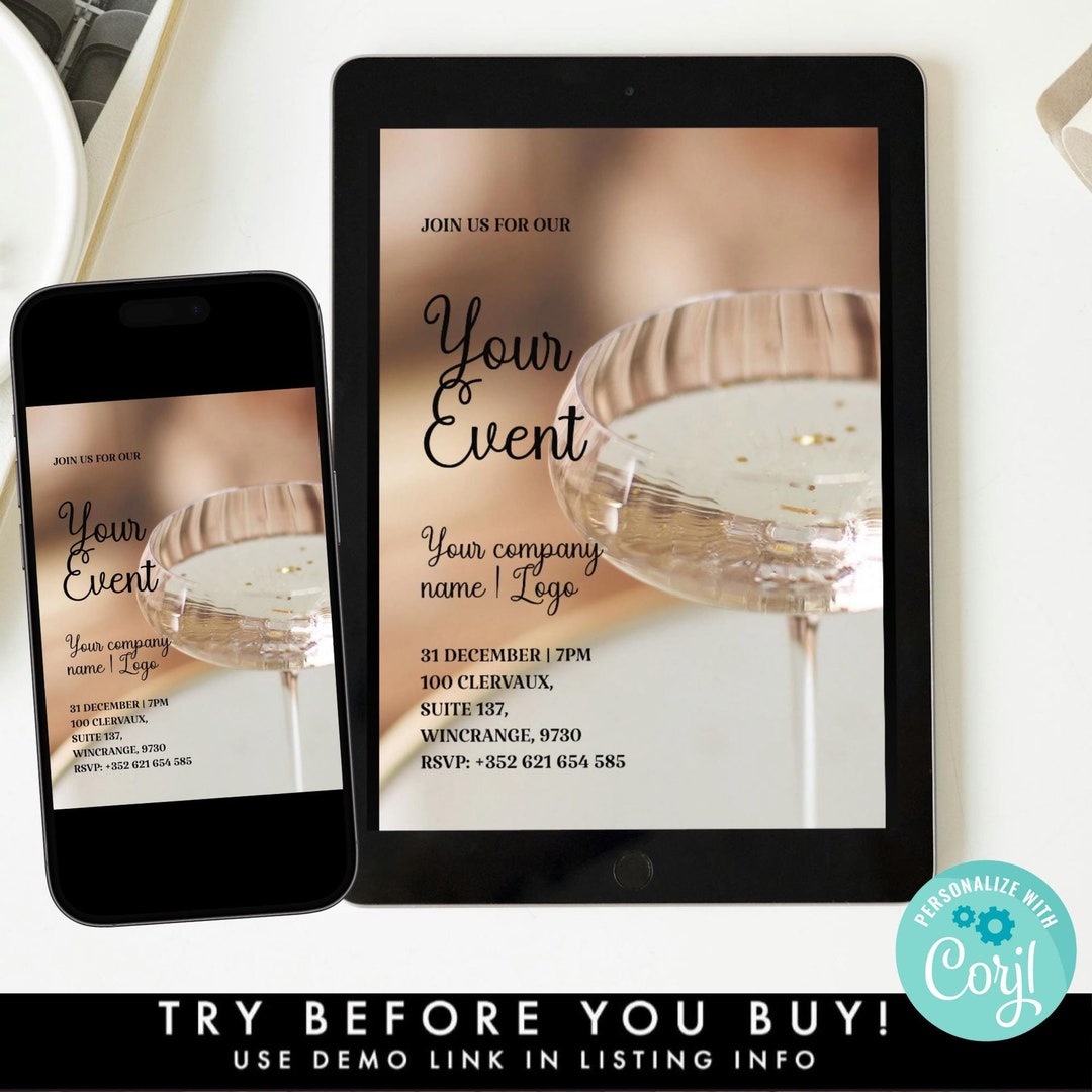 Editable Invitation Template, Any Occasion Invite UNLIMITED ACCESS ...