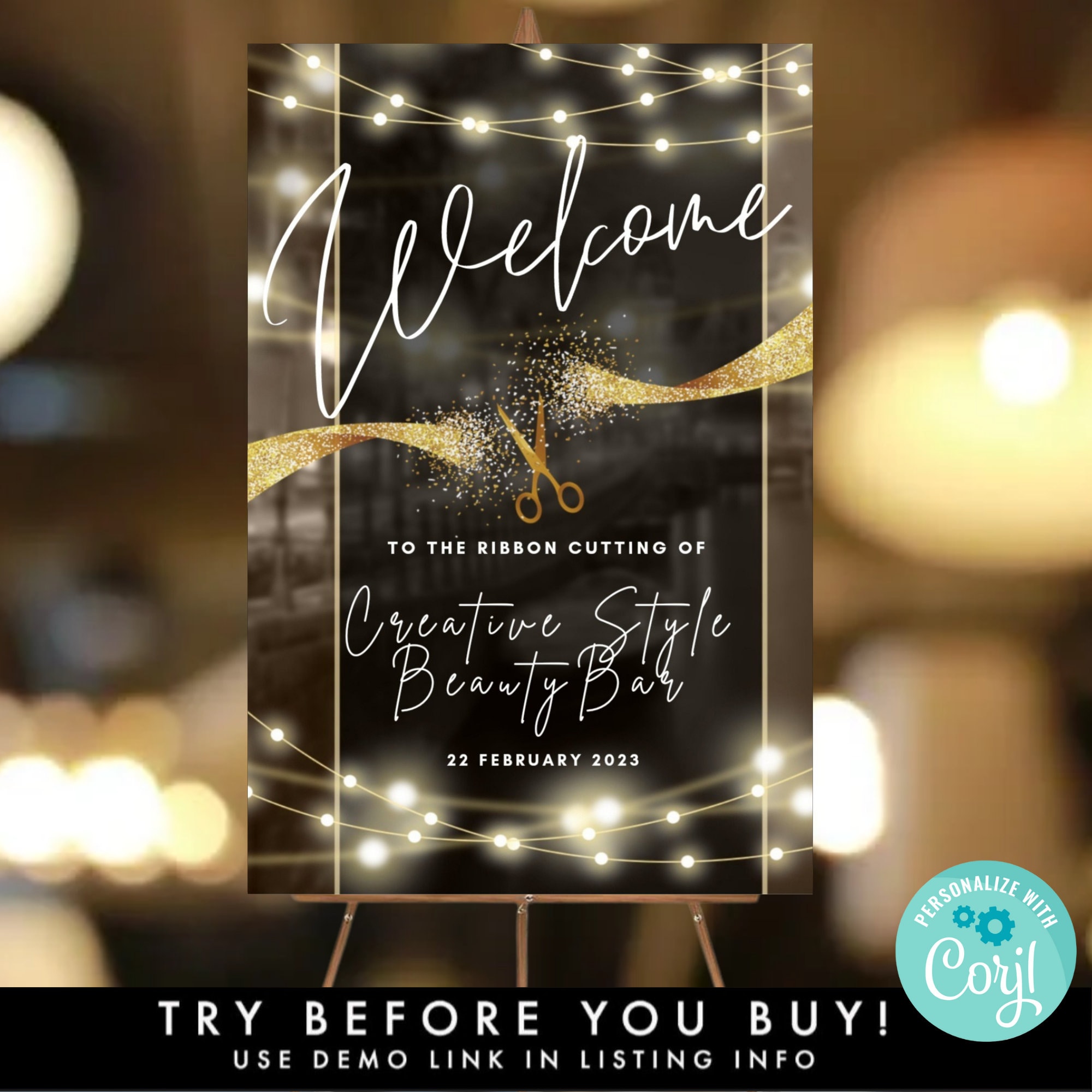 Grand Opening Welcome Sign Edit Yourself Template, Printable Sign 24X36 ...
