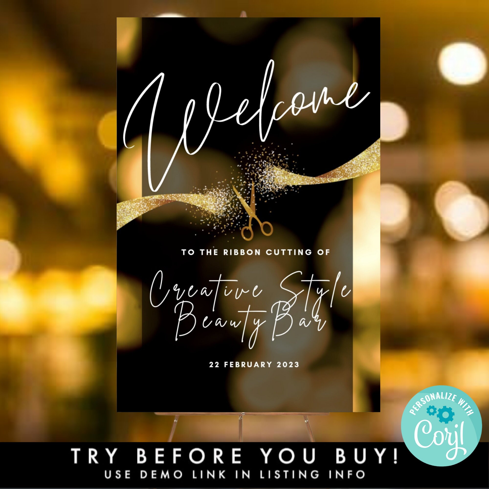 Grand Opening Welcome Sign Edit Yourself Template, Printable Sign 24X36 ...