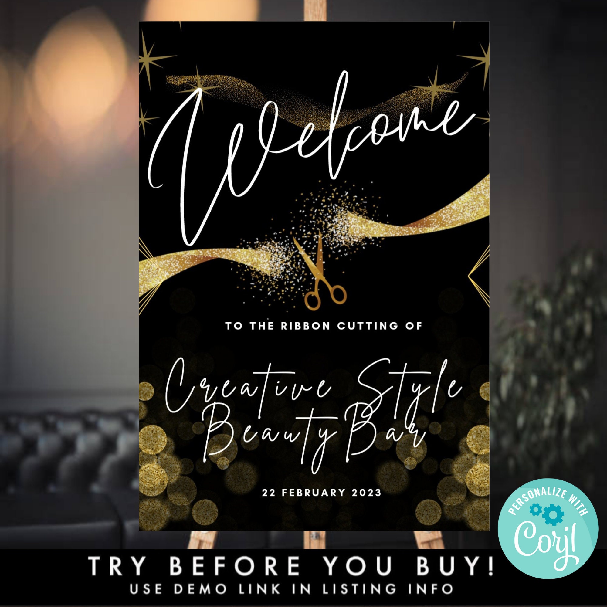 Grand Opening Welcome Sign Edit Yourself Template, Printable Sign 24X36 ...