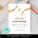 Electronic Grand Opening Launch Party Invitation Template, Social Media ...