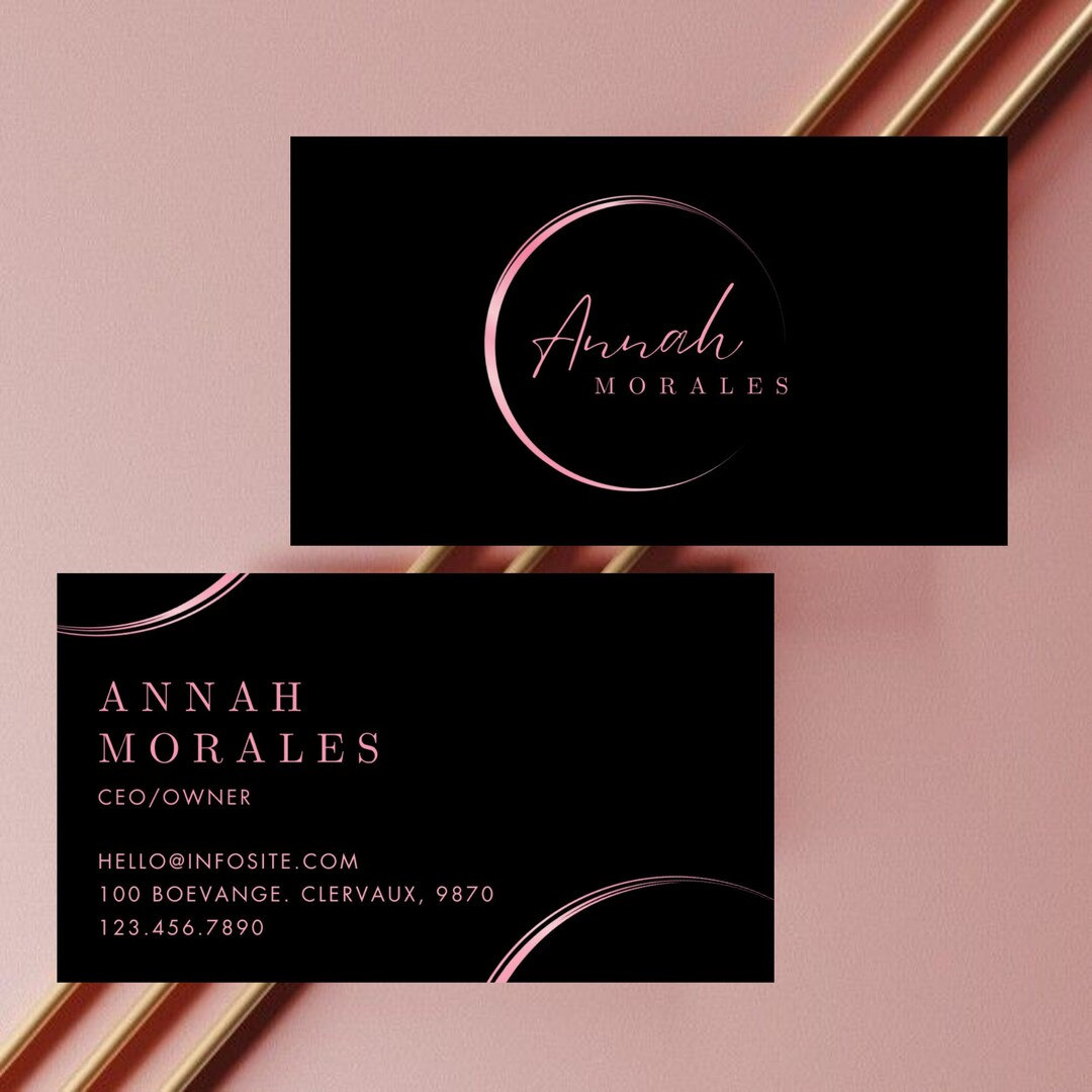 Professional Premade Custom Business Card, Corporate Calling Card ...