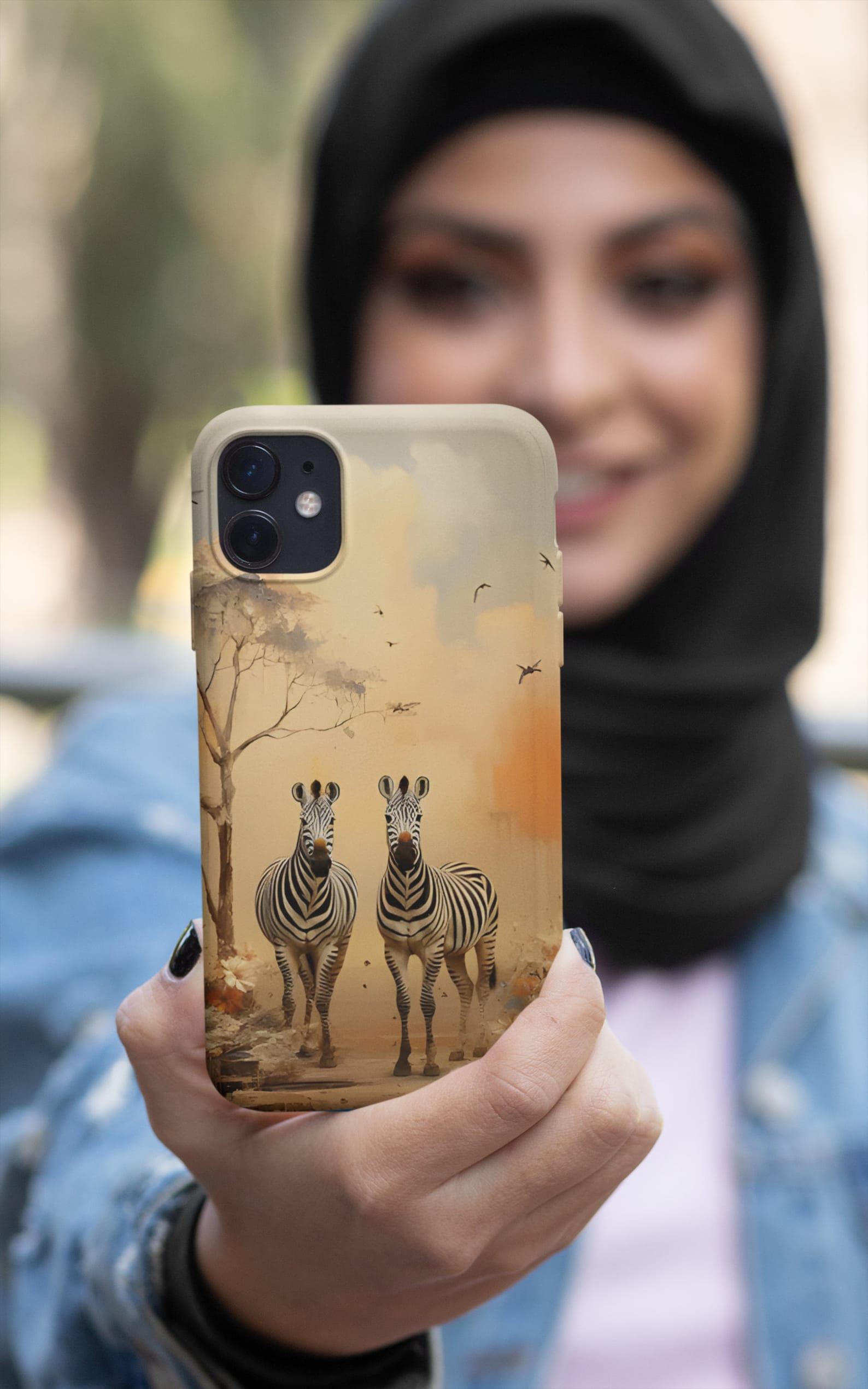 Zebra African Safari Scene Tough Phone Case - Etsy