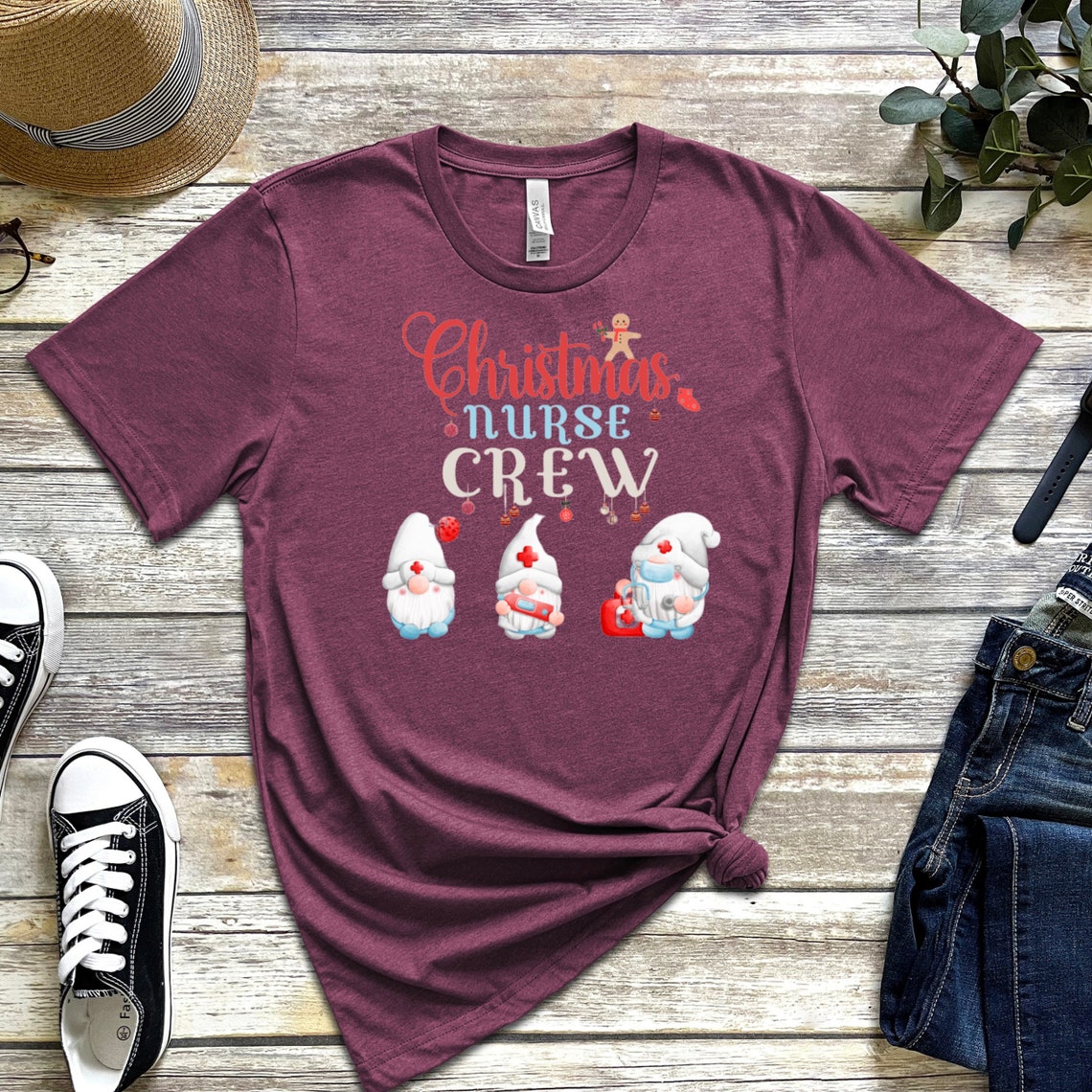 Christmas Nurse Shirt Christmas Nursing School Shirt Santa - Etsy
