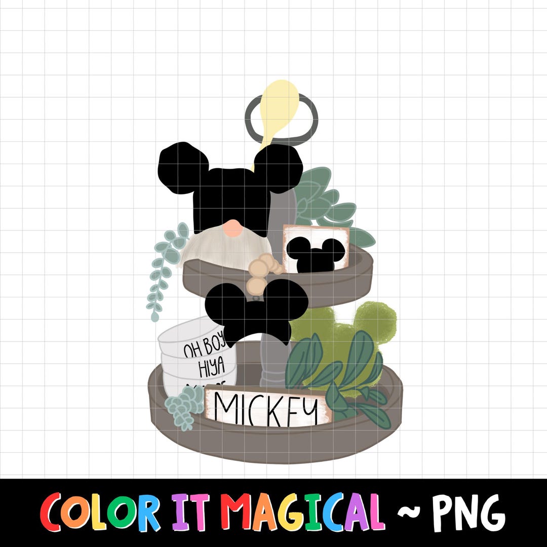 Mickey Home Decor Tray PNG Disney PNG Clipart Instant Digital Download ...