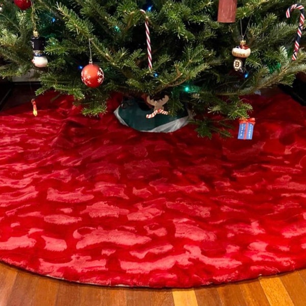 Faux Fur Tree Skirt - Etsy