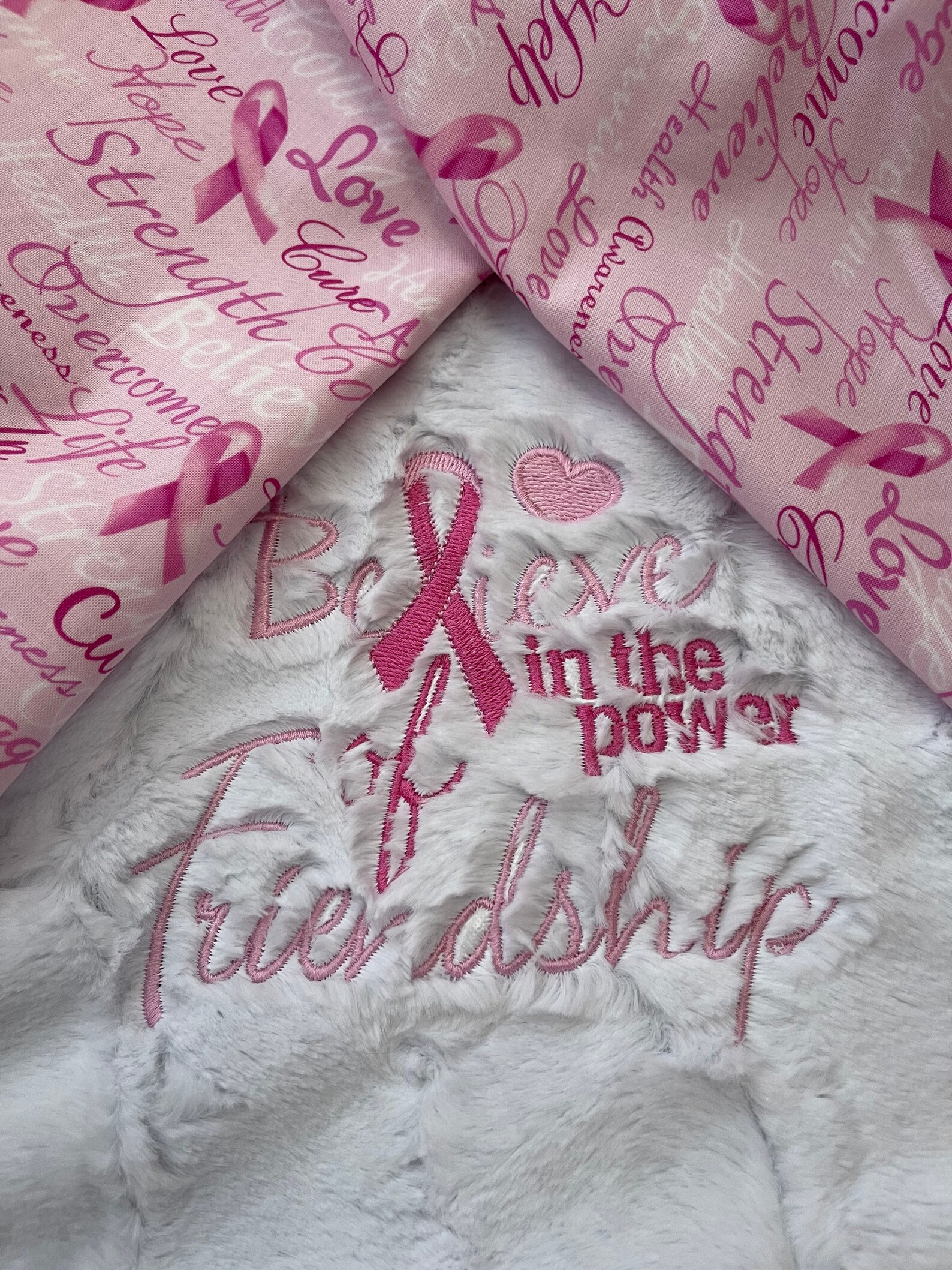 Breast Cancer Awareness Blanket Gift for Sick Blanket | Etsy