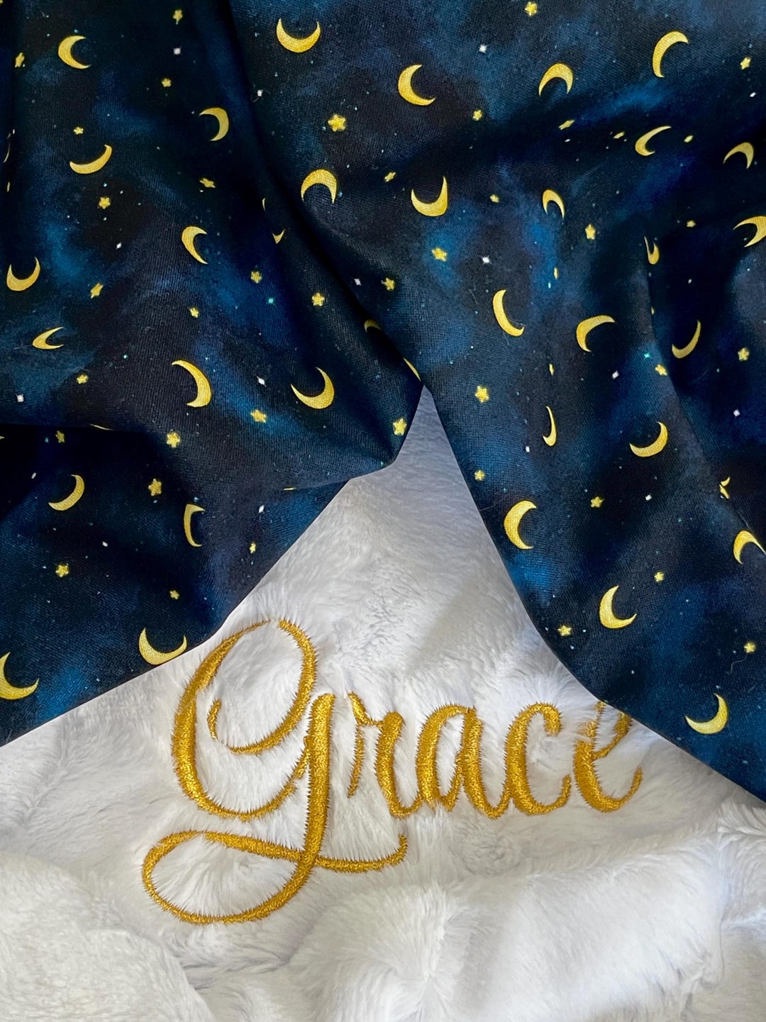 Stars and Moon Constellation Blanket, Personalized Baby Blanket for Boy ...