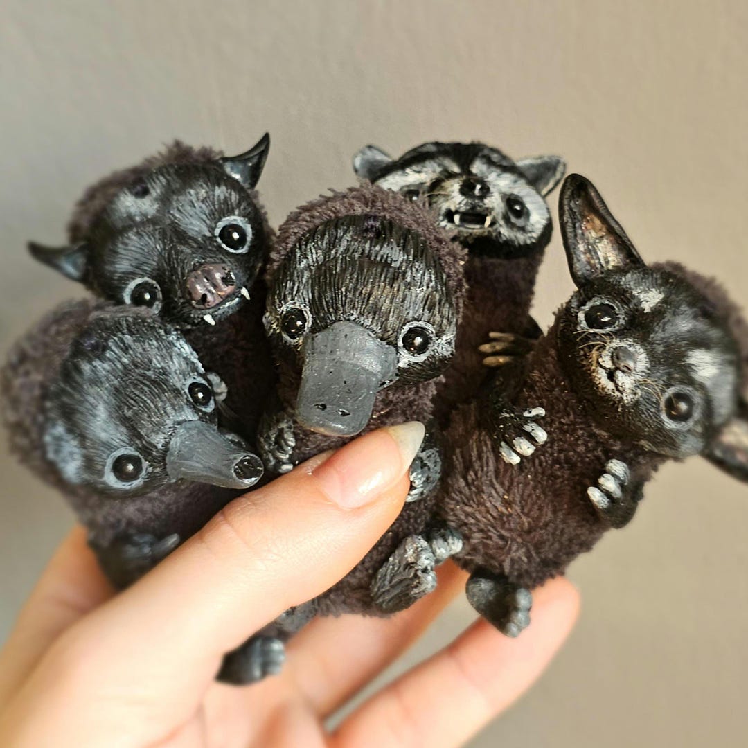 Stuffed Animals, Plush Animal Toy Figure, Ooak Plushies Collectible ...