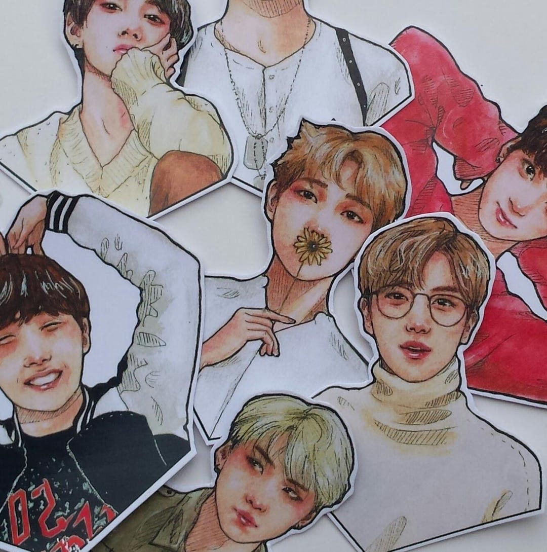 BTS Kpop K-pop Stickers Set, Bujo Bullet Journal Korea, Sticker for ...