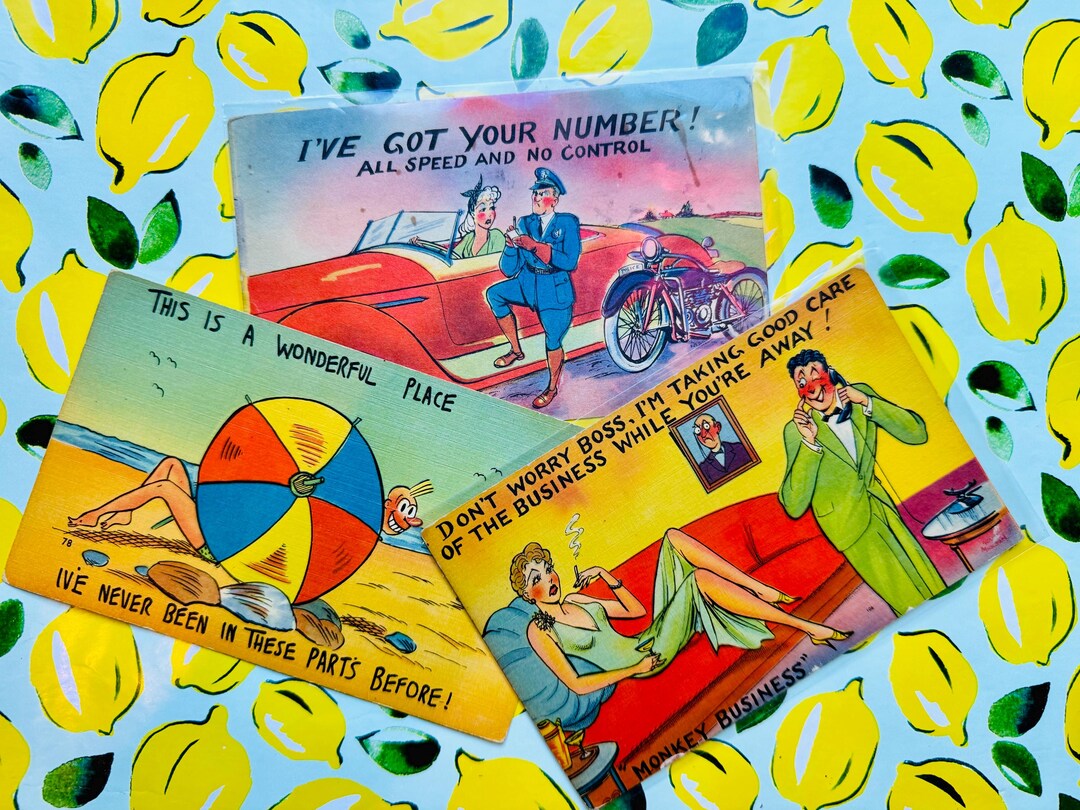 Quirky Vintage Postcards - Etsy