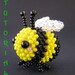 Beaded Bee Queen Honey. Beading Tutorial PDF | Etsy