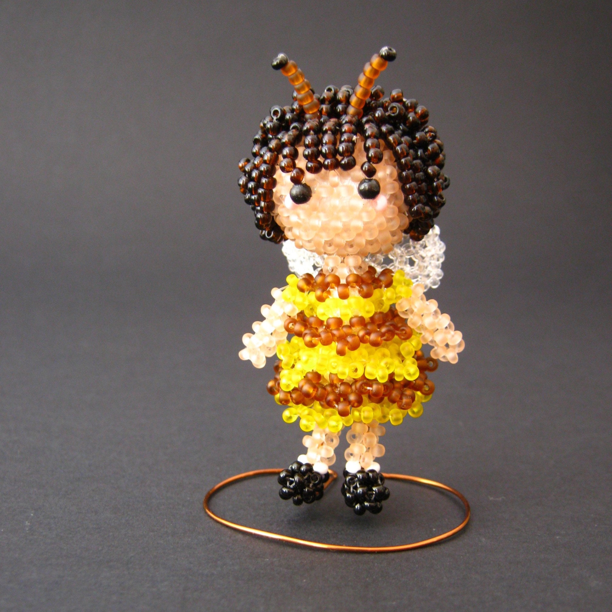 Bee Doll Beaded Toys. Beading Tutorial PDF Pattern - Etsy