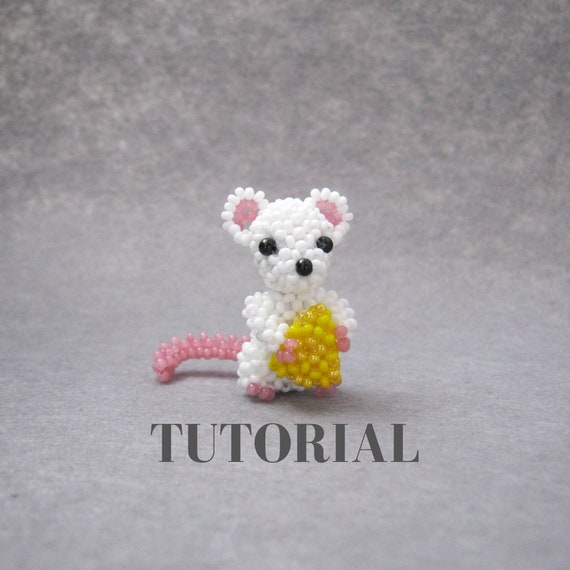 How to Make Beaded Rat With Cheese Beading Tutorial Symbol - Etsy