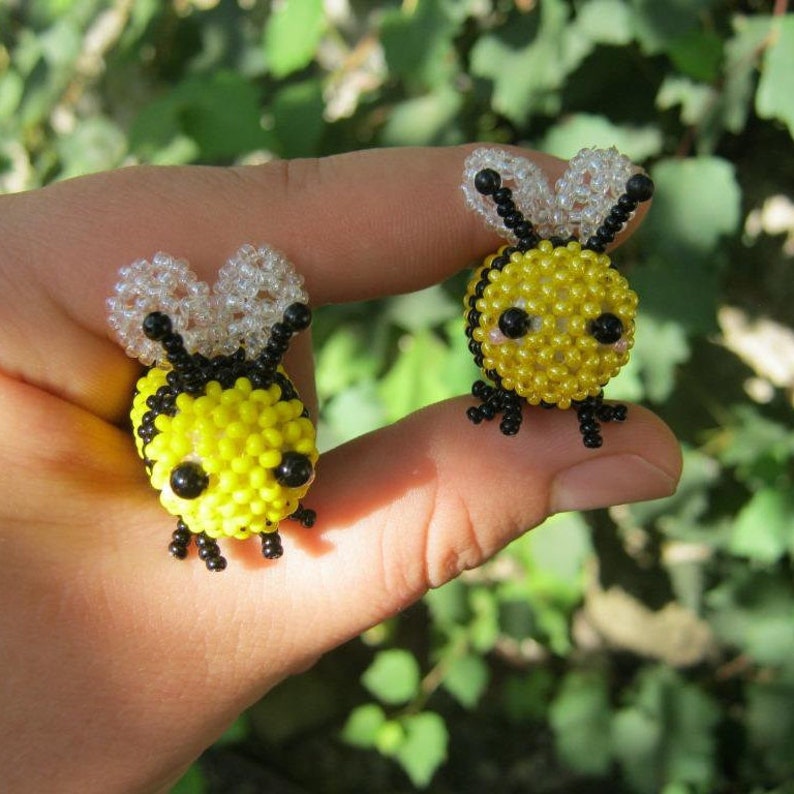 Beaded Bee Queen Honey. Beading Tutorial PDF | Etsy