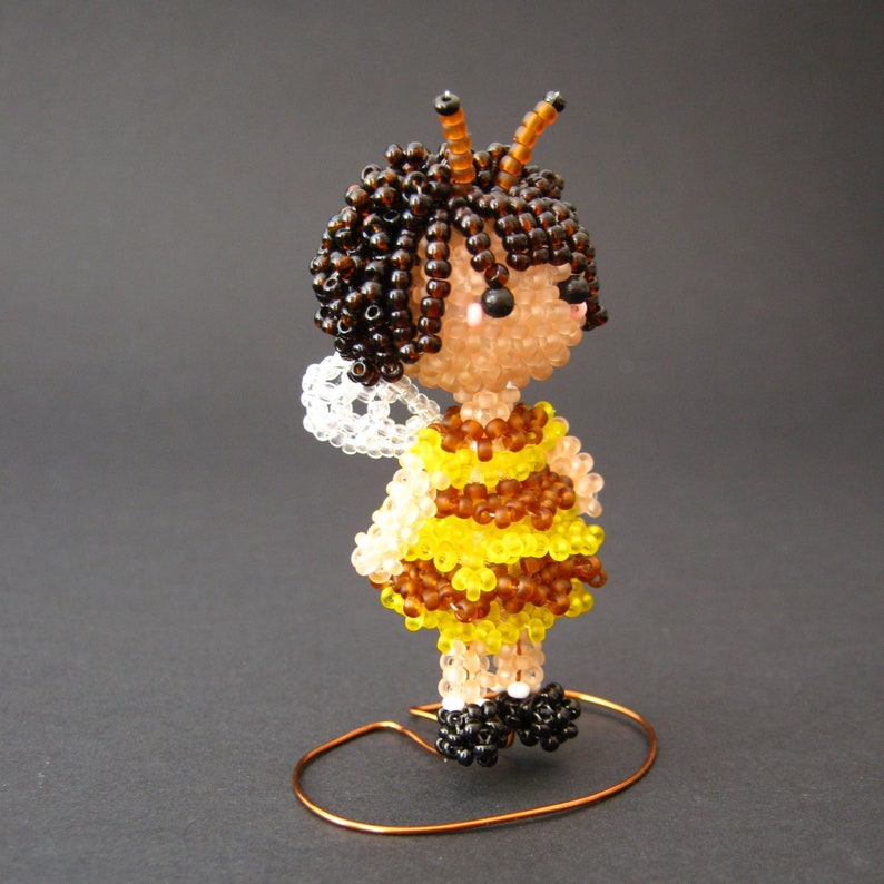 Bee Doll Beaded Toys. Beading Tutorial PDF Pattern - Etsy