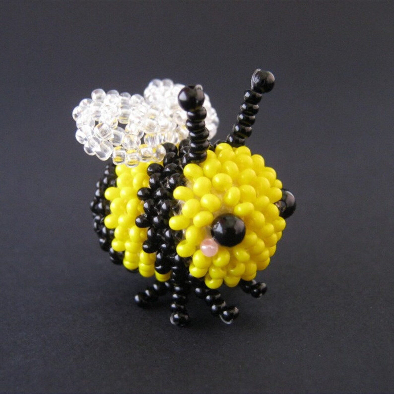 Beaded Bee Queen Honey. Beading Tutorial PDF | Etsy