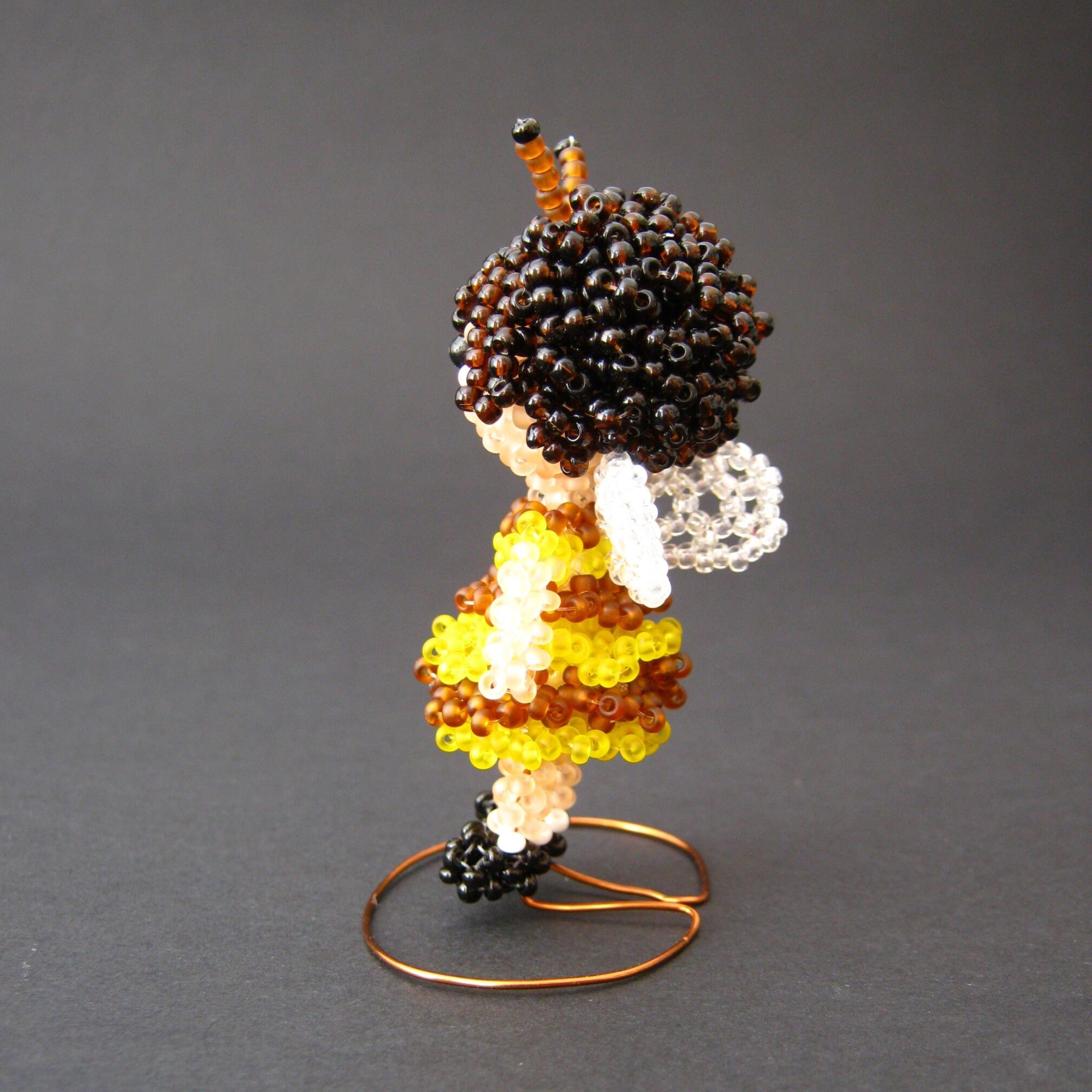 Bee Doll Beaded Toys. Beading Tutorial PDF Pattern - Etsy