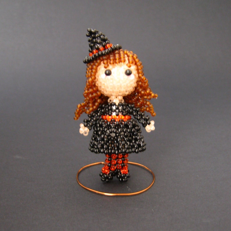 Halloween Beaded Witch Doll. Beading Tutorial. Digital Pdf | Etsy
