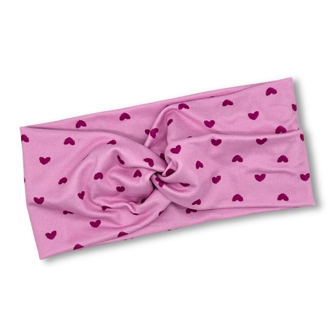Cute Heart Headband Pink Hearts, Valentine Pink Head Band for Women ...