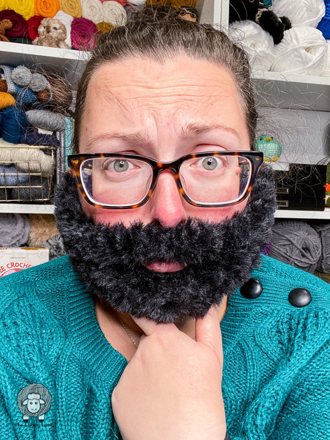 Easy Crochet Beard Pattern PDF Instant Download Realistic - Etsy Australia