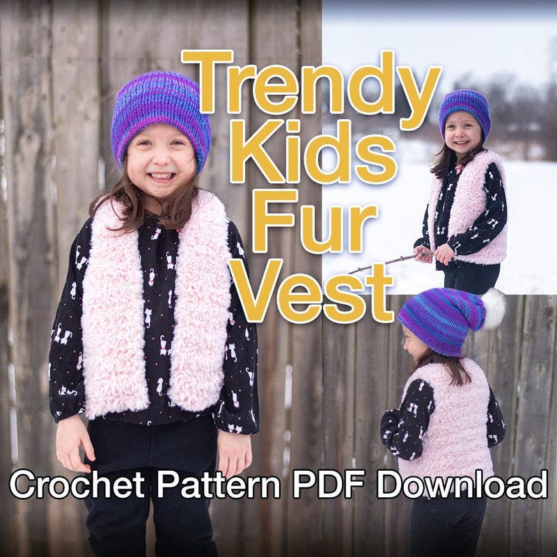 Fur Vest Pattern - Etsy