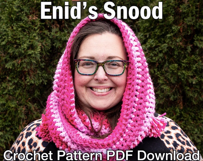 Crochet Snood, Black Cowl, Wednesday Inspired - Etsy