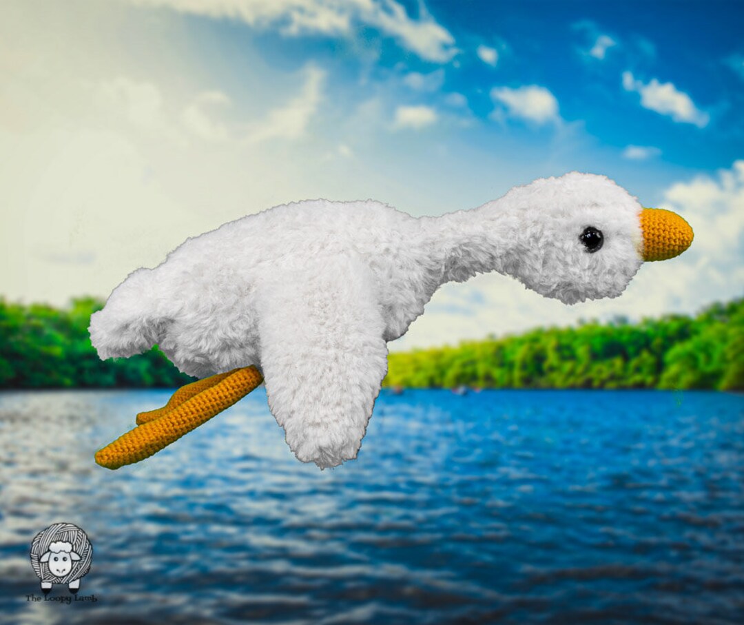 Bruce the Goose Crochet Pattern - PDF Download: Amigurumi Goose ...