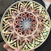 Illuminated Multilayer Laser-cut Round Art Piece With Sound-responsive ...