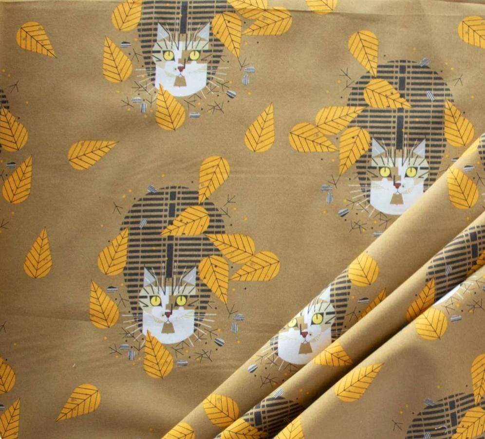 New! Charley Harper "iconic Vol 2" Birdwatcher, Cat, Cats Poplin Fabric ...