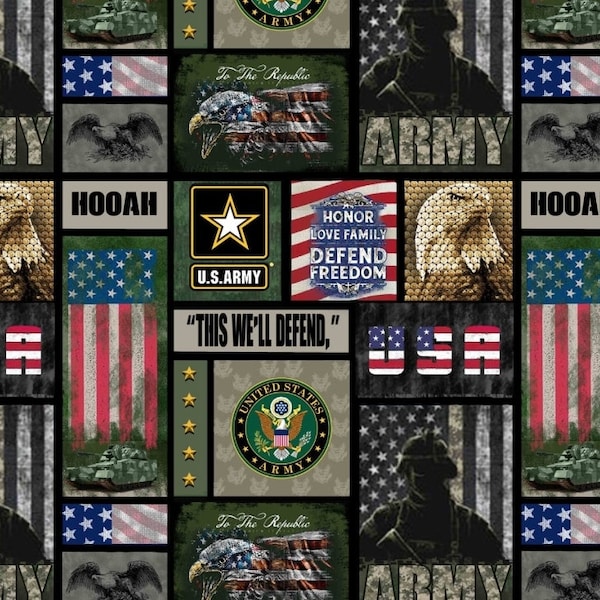 Military Quilt Panel - Etsy