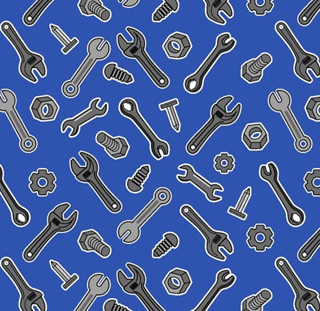 New glow construction Crew Tools, Wrenches Fabric 100% Cotton. 1/4, 1/2 ...