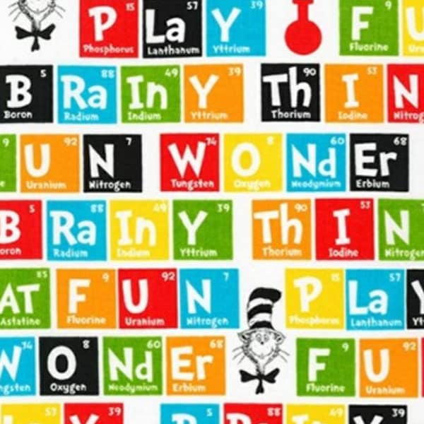 Periodic Table Fabric - Etsy