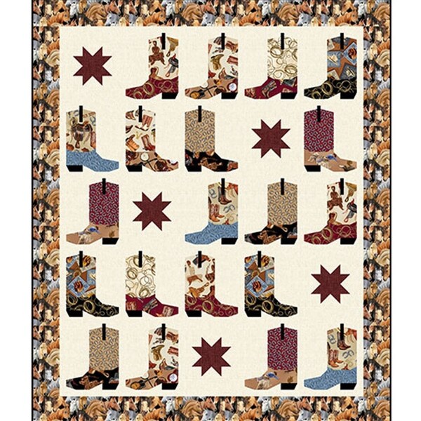Boot Quilt Pattern - Etsy