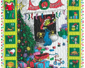 FREE Pattern With This Quilt Kit the Christmas Mischief. How the Grinch ...