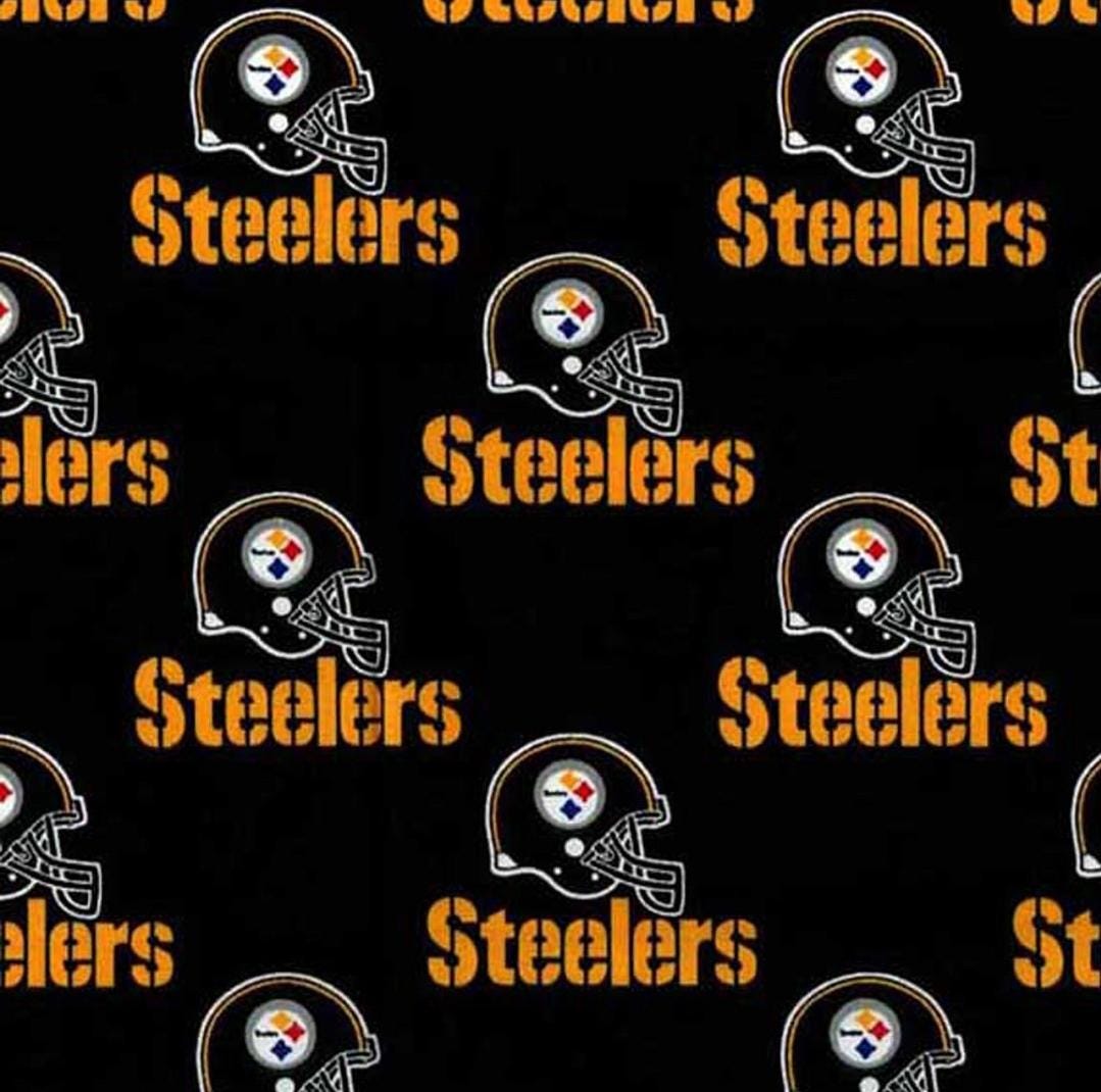 New! NFL Team, Football, Pittsburgh Steelers Fabric! 100% Cotton. 1/4 ...