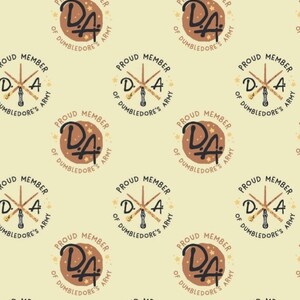 New Harry Potter, Dumbledore Army Fabric 100% Cotton. 1/4, 1/2, or 1 Yd ...