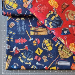 New! "american Heroes Firefighter" Everything Firefighter Fabric•100% ...
