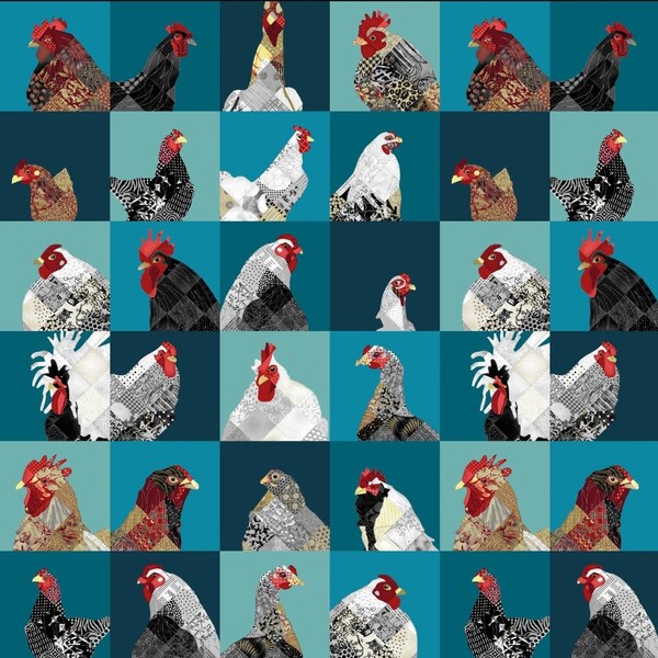 Chicken Fabric - Etsy