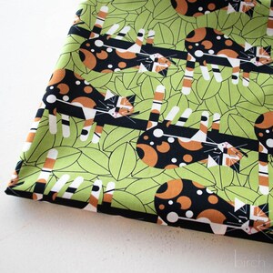 New! Charley Harper "iconic" Limp on A Limb, Calico Cat Poplin Fabric ...