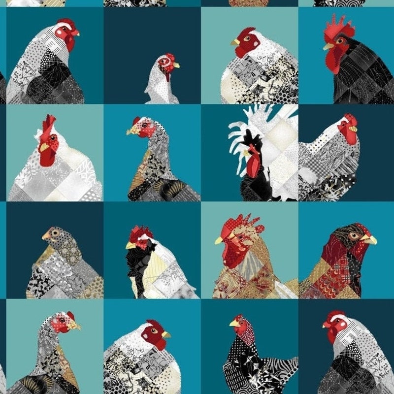 Chicken Fabric - Etsy