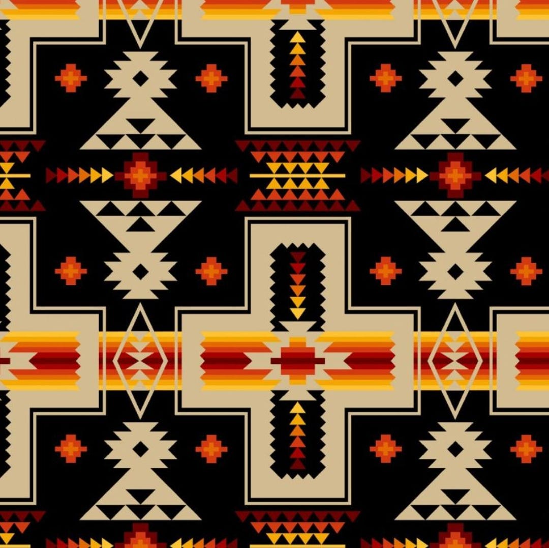 New! "tucson" Southwest Cross, Native, Southwest Fabric! 100% Cotton. 1 ...