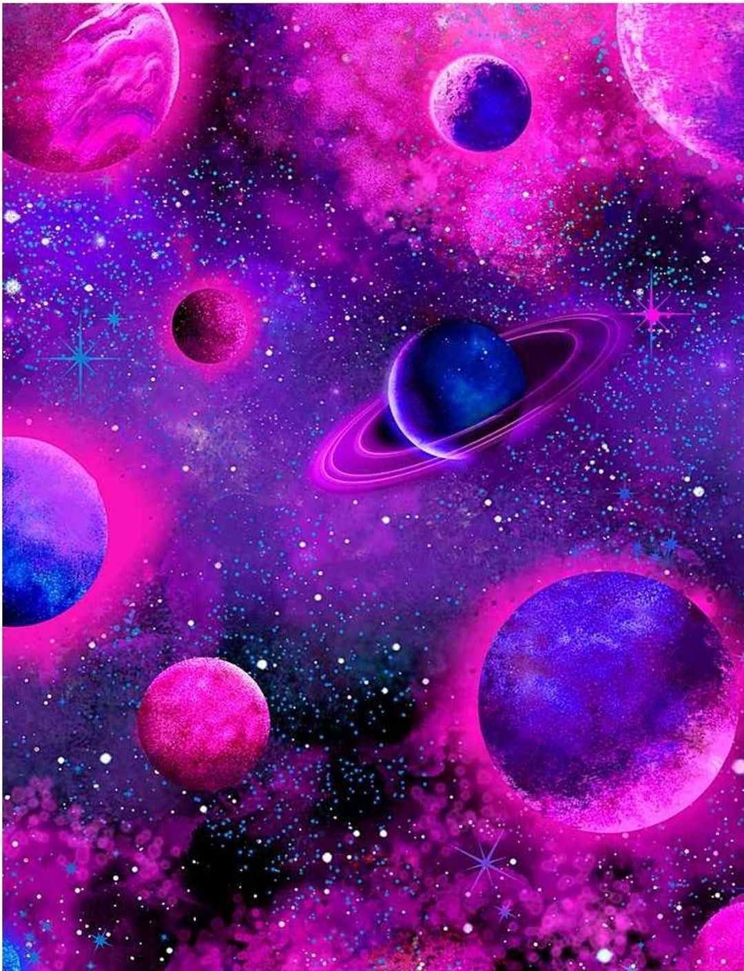 Purple Galaxy Stars