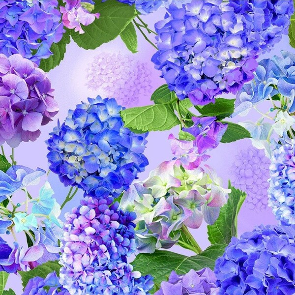 Hydrangea Fabric - Etsy