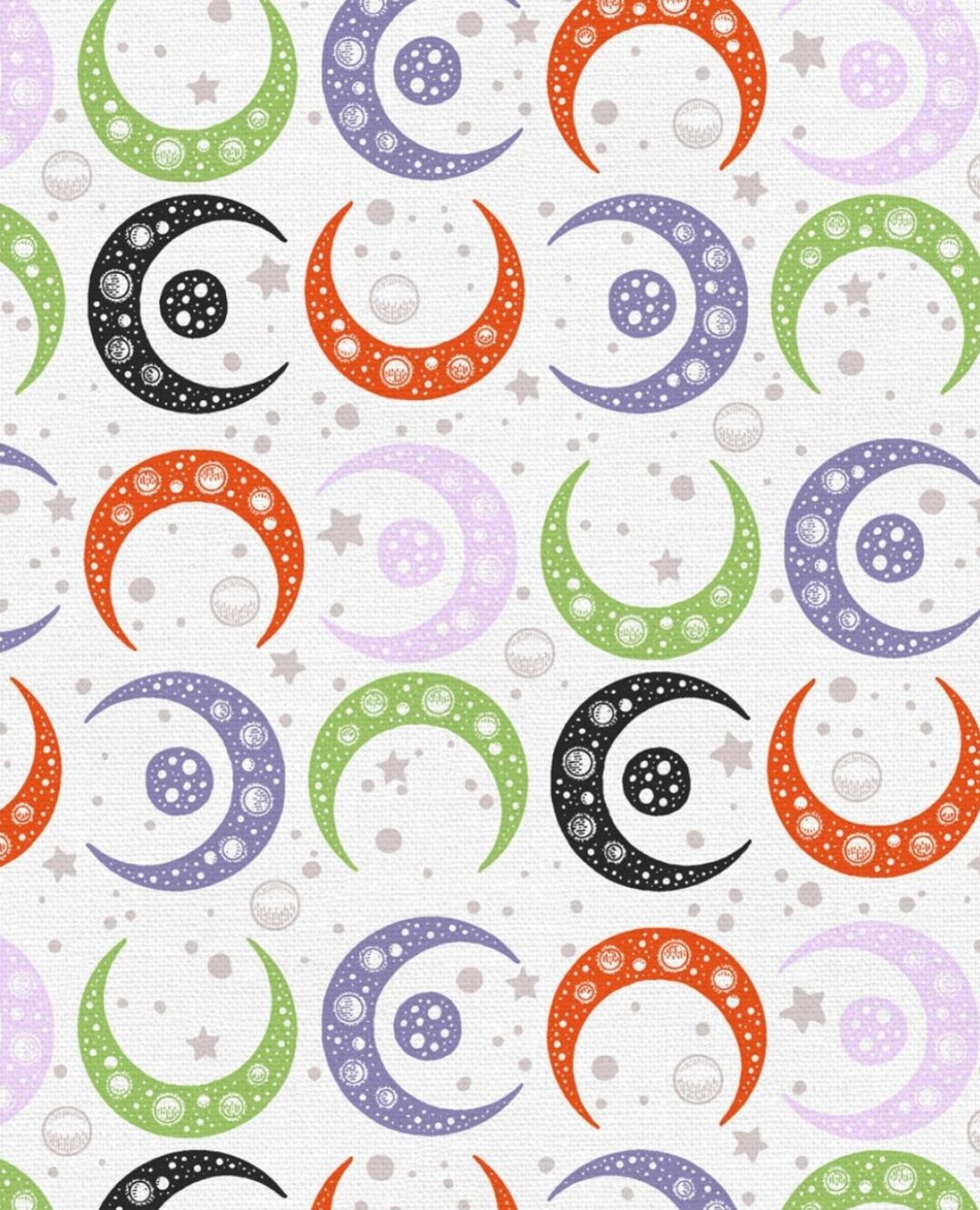 New! "apothecary" Crescent Moons, Moon, Celestial Fabric! 100% Org ...