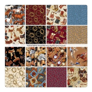 New! "yellowstone" 42 Piece, 10" Squares Horse, Western Pre-cut 10 ...