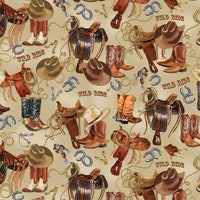 Little Cowboy Cotton Fabric Panels: Quilting & Sewing Set - Etsy