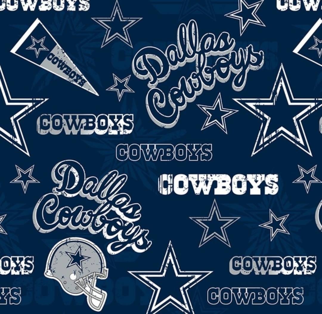New! NFL Dallas Cowboys, Football Fabric! 100% Cotton. 1/4, 1/2, or 1 ...